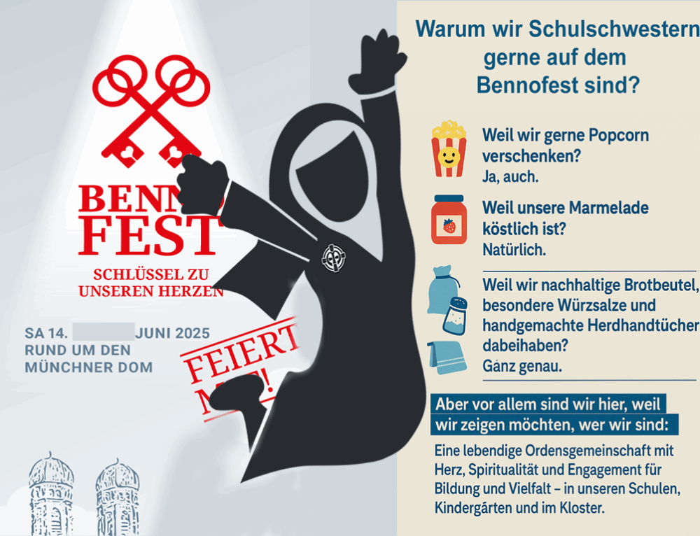 Pfarrfest in Weiden, Pfarrei St. Josef – und wir Schulschwestern waren voll dabei! – Arme ...